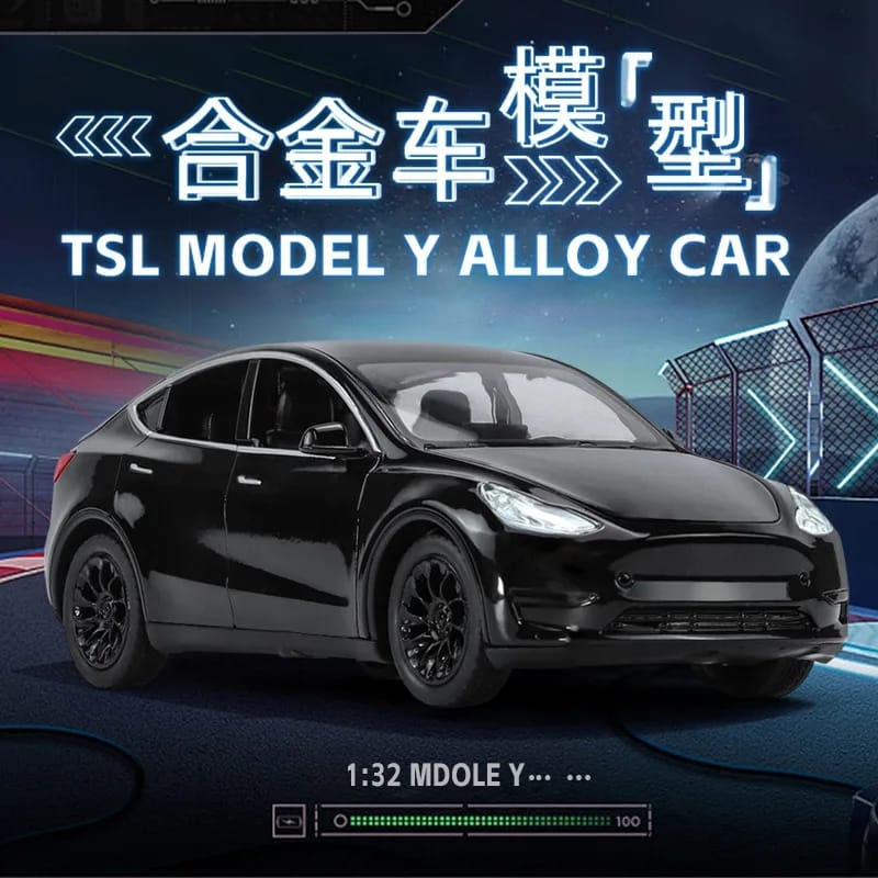 1:32 Scale Die Cast Tesla Model Y Zinc Alloy Model Car with Sounds ...