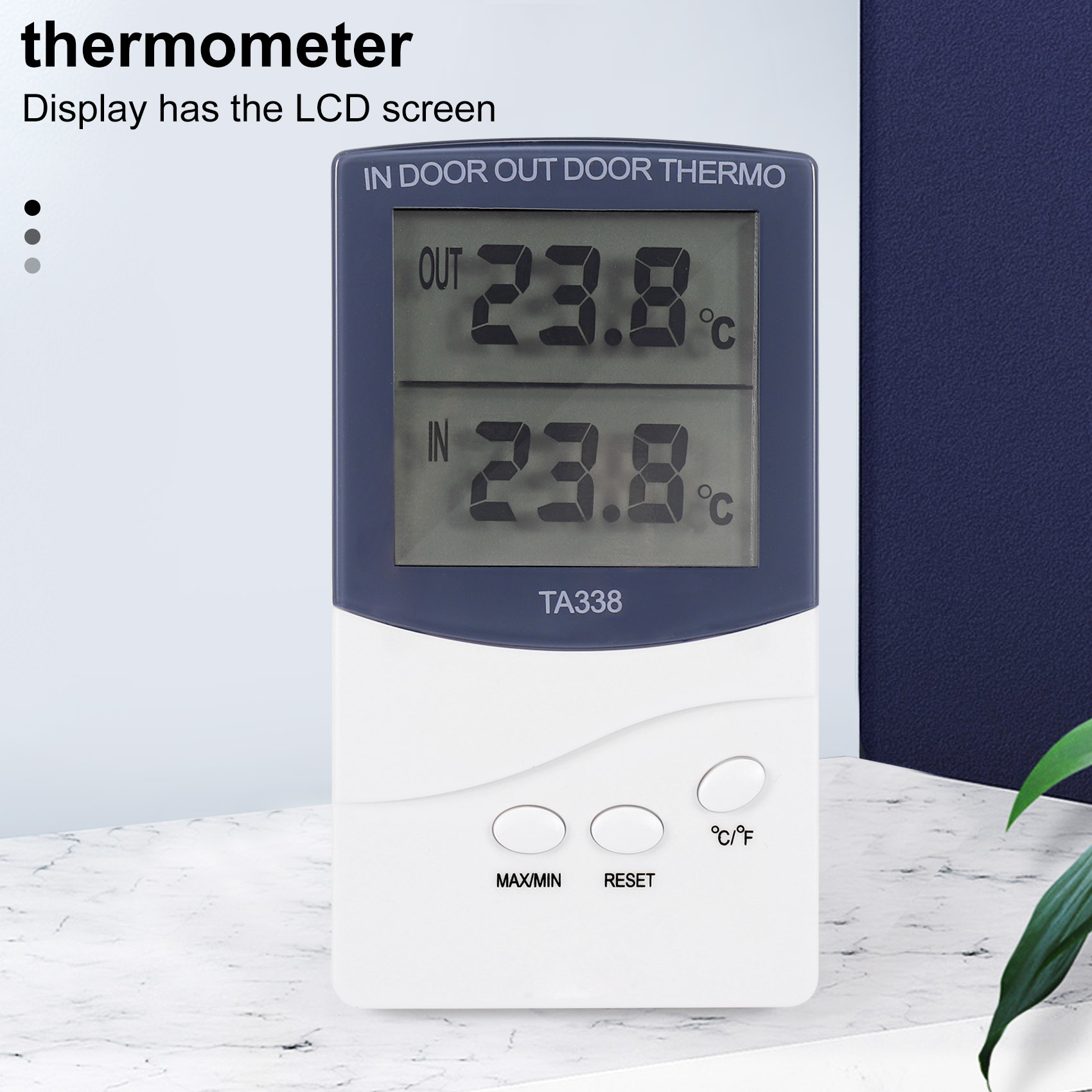 Digital thermometer inside outside temperature probe | Daraz.lk