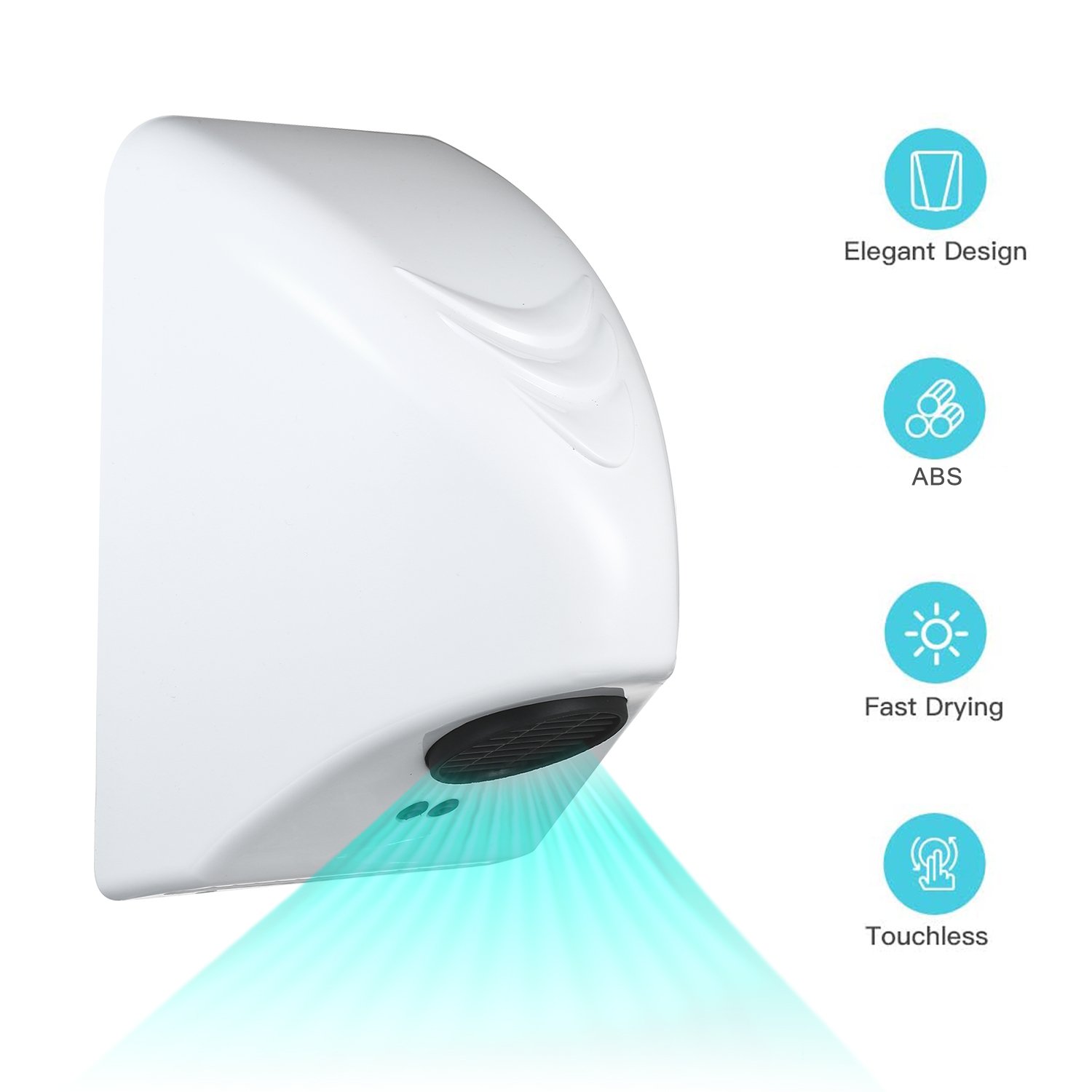 HXSJ Automatic Commercial Hand Dryer 600W Electric Hand Dryers ...