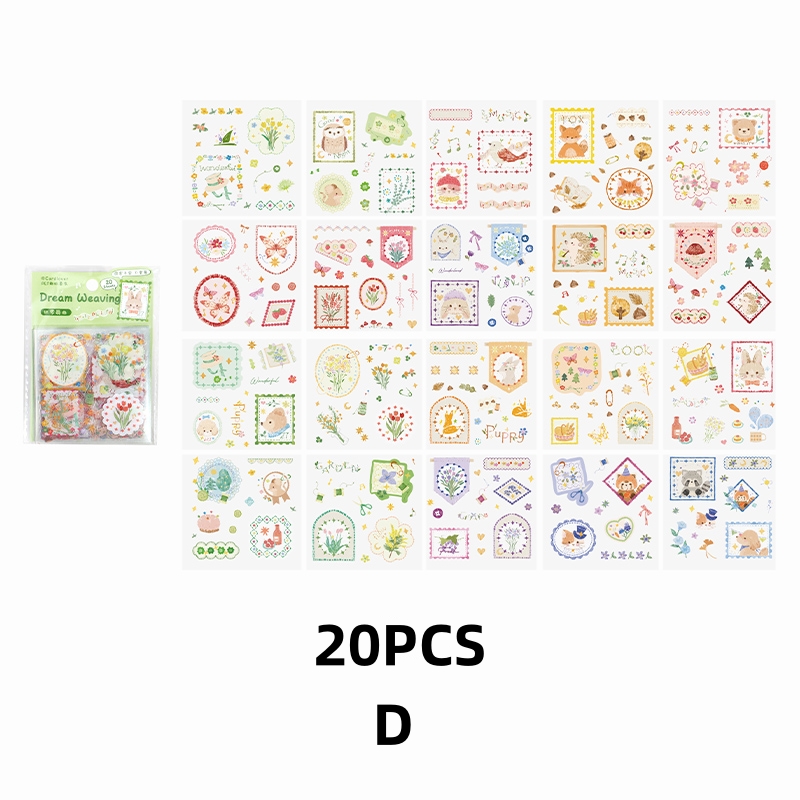 Pet Sticker Set Cute Cartoon Animal Tent Decoration Stickers | Daraz.lk
