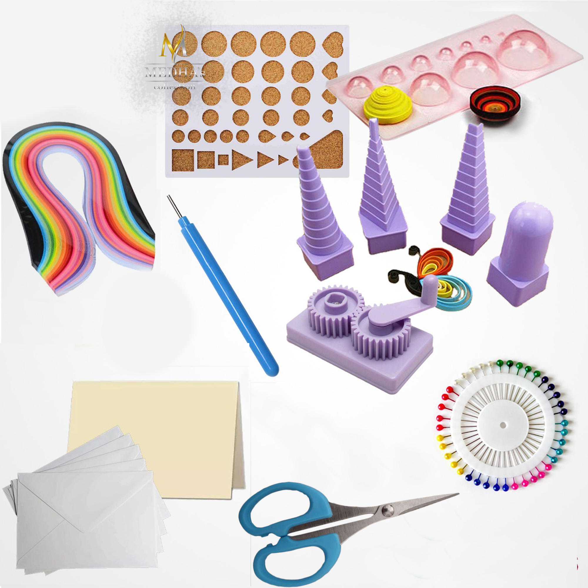 Paper Quilling Tools Set with A4 Boards | Daraz.lk