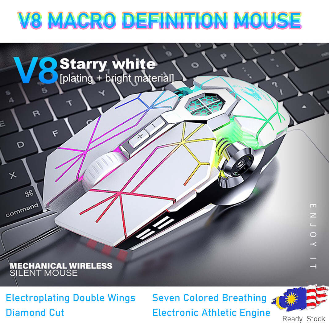 【Malaysia Ready Stock】ZIYOU LANG V8 Mechanical Mouse Wired Game Mice ...