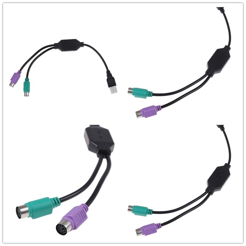 【Hengli jewelry story】USB Male To PS/2 PS2 Female Converter Cable Cord ...