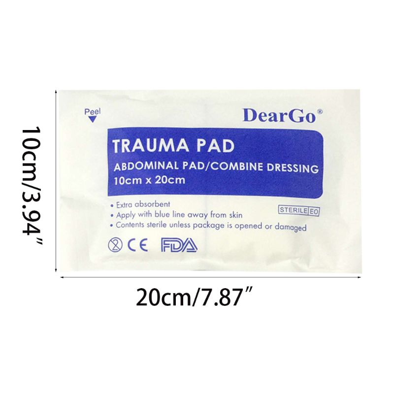 Trauma Pads Haemostatic Cushion Stop Bleeding First Aid Kit Non-woven ...
