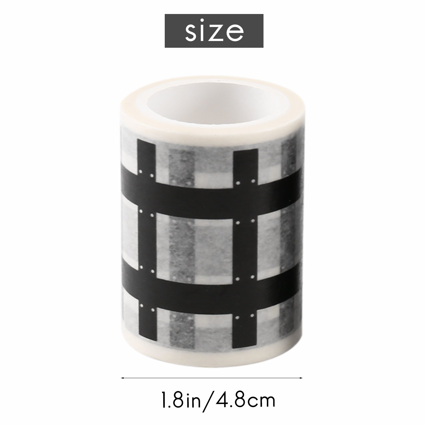 Railway Highway Road Tape 4 Rolls 4.8cmx5M Sticker Traffic Road ...
