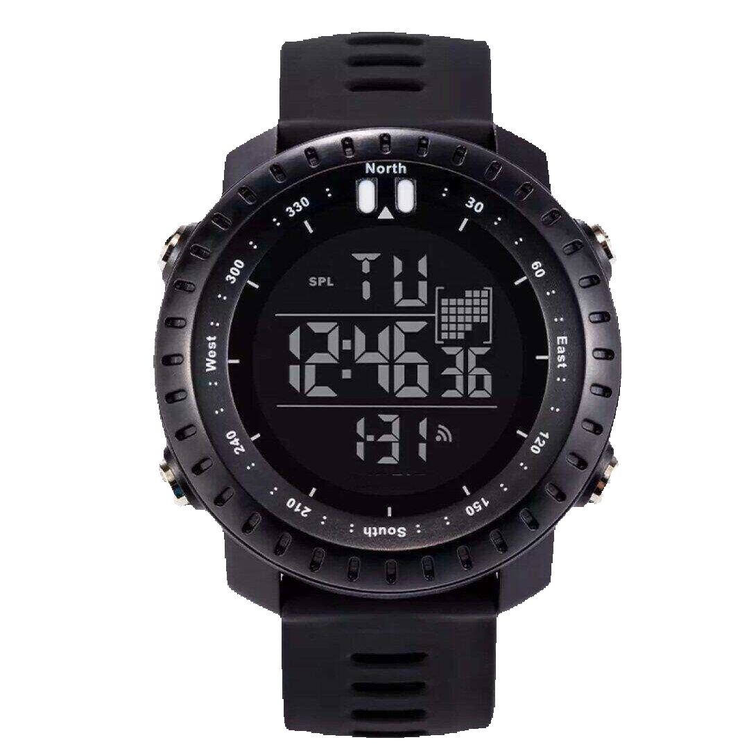 Waterproof Watch Piaoma Digital Watch L927 Men's Black Dial Digital ...