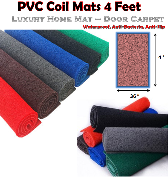 Floor Mat Home and Vehicle Carpet - PVC Coil Large Carpet 3 Feet X 4 ...