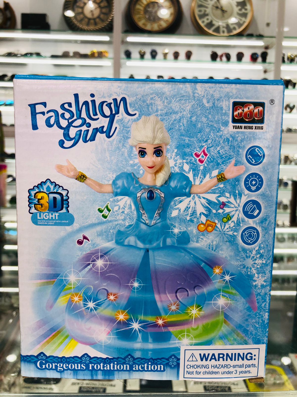 FASHION Girl Robot Doll with 3D Lights and Music (Multicolour) | Daraz.lk