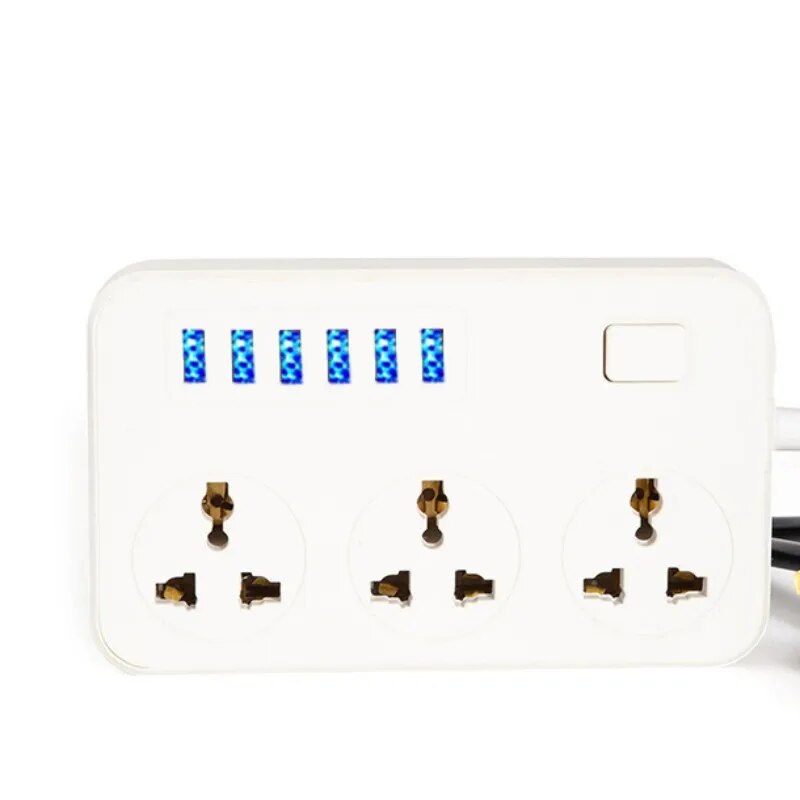 Power Multi Tap Universal Plug EU US UK Outlet Power Strip with 2 m ...