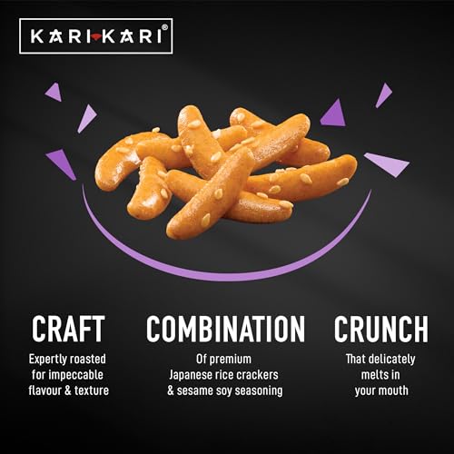 Kari Kari Sesame Soy Rice Cracker | Crunchy Japanese Snacks | Roasted ...