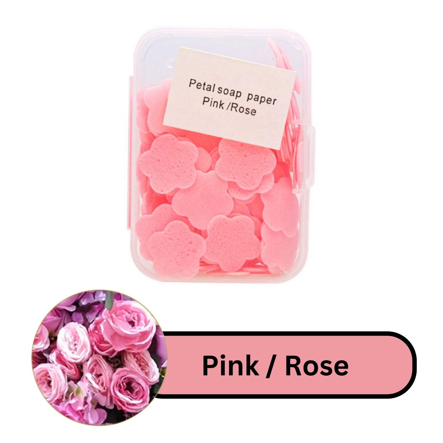 Soap Paper Soap Flakes Soap Box Portable Flower Shape Soap Paper Skin ...
