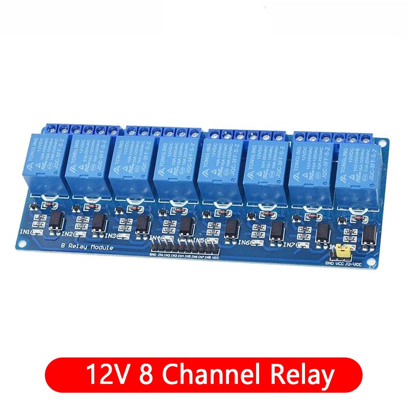 5v 12v 1 2 4 6 8 way relay module for arduino 1 2 4 6 8 channel relay module with optocoupler ...