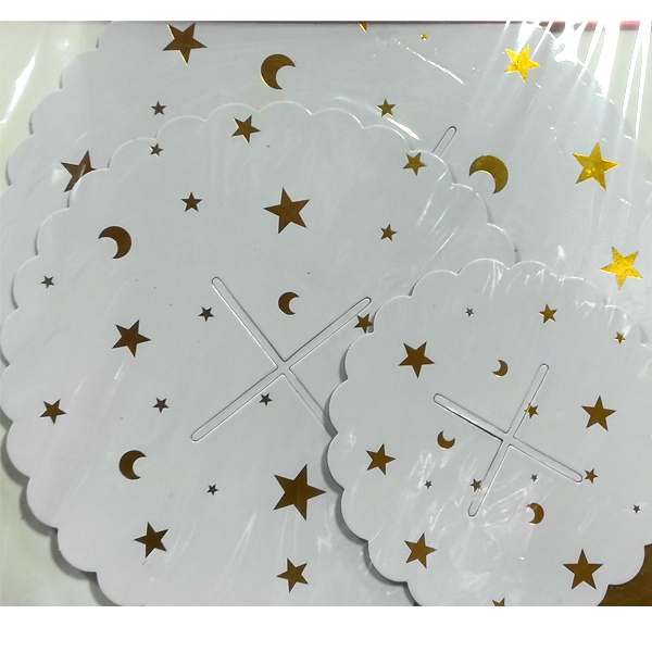 3 Tier Cardboard Cup Cake Stand Gold Daraz Lk