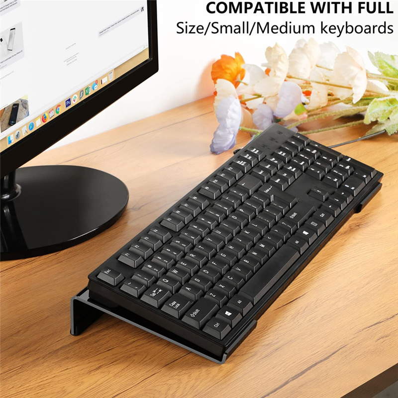 Acrylic Computer Keyboard Stand Keyboard Holder for Desktop Desk ...