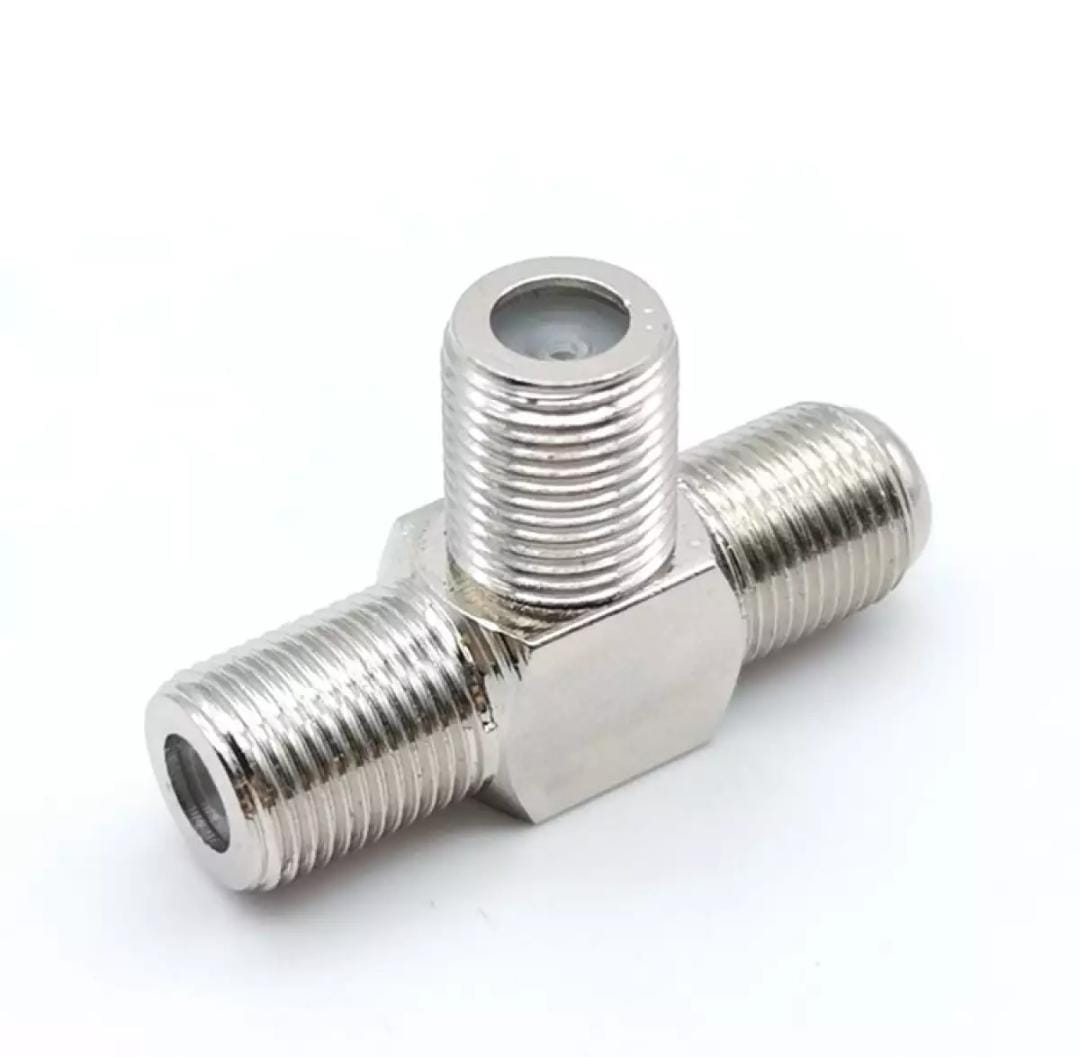 Splitter RG6 RG5 75ohm Wire F-Type F Connector Female to Female Three ...