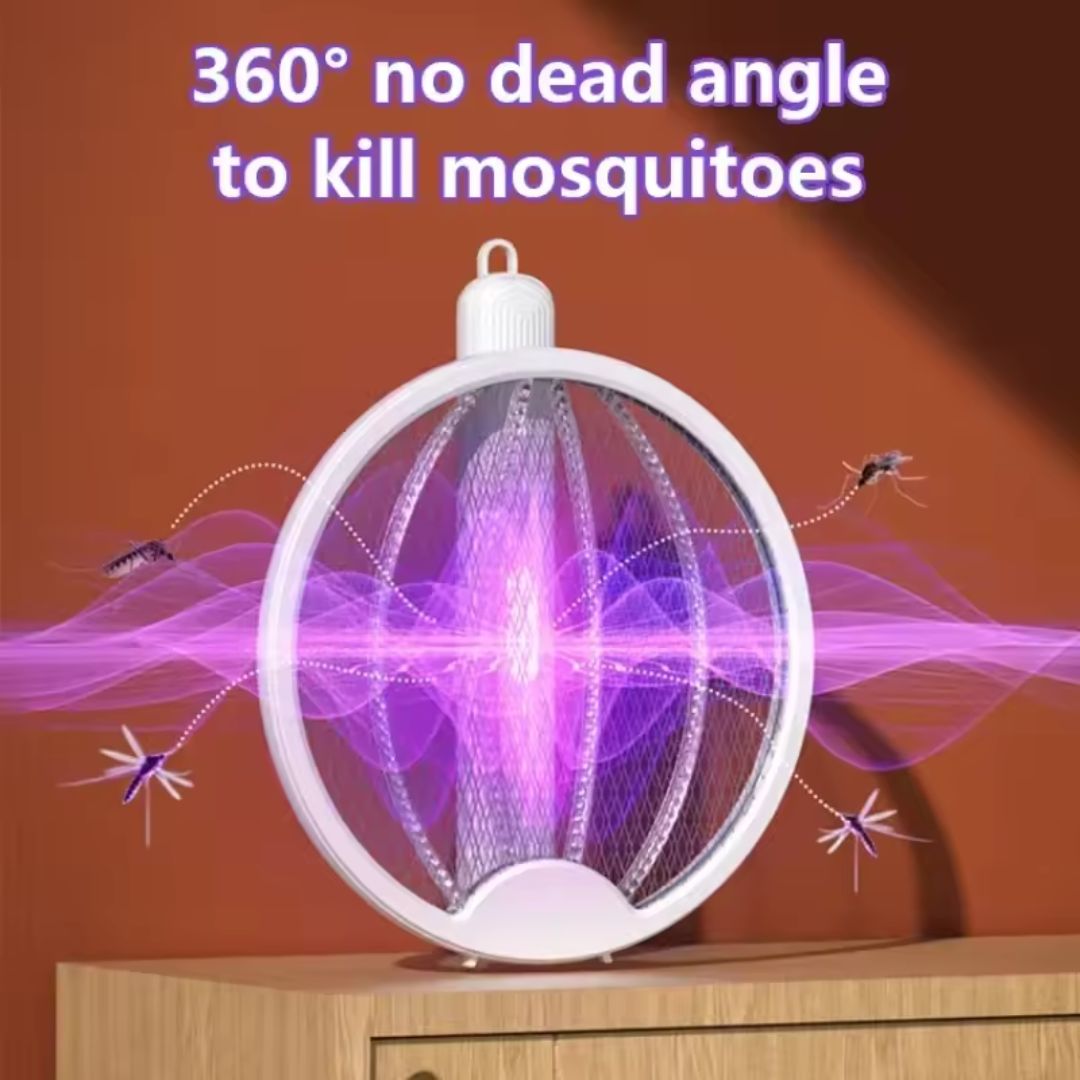 Smart 4-in-1 Electronic Rechargeable Mosquito Swatter Racket with ...