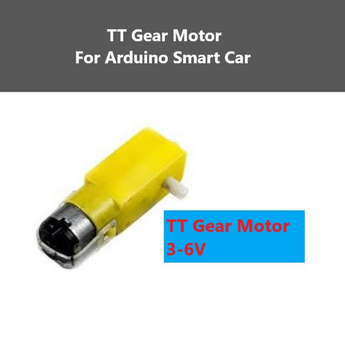 TT Dual Axis Gear Motor 3-6V for Arduino Smart Car | Daraz.lk