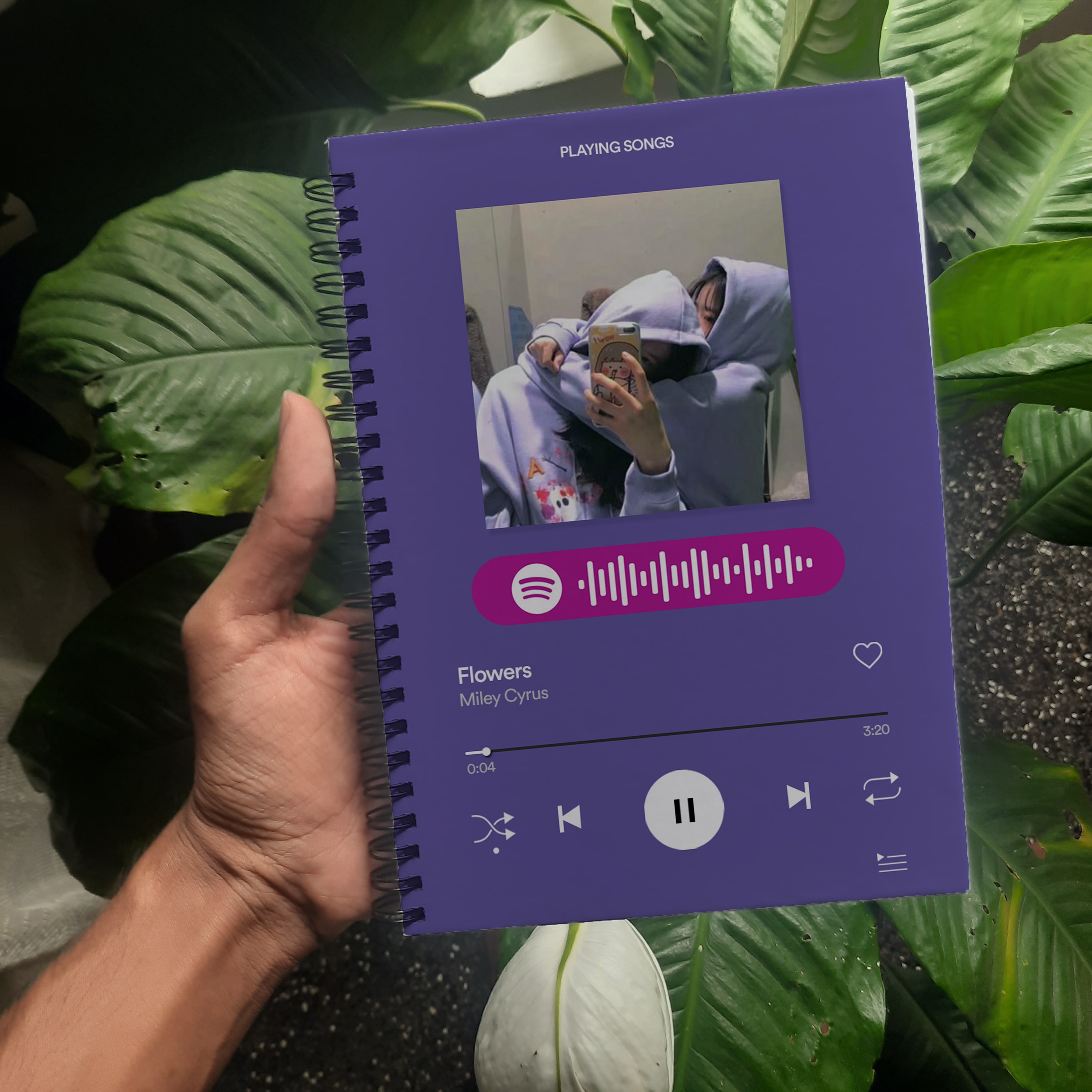 Spotify Code Customized Craft Note Book | Laminated | 100% customizable ...