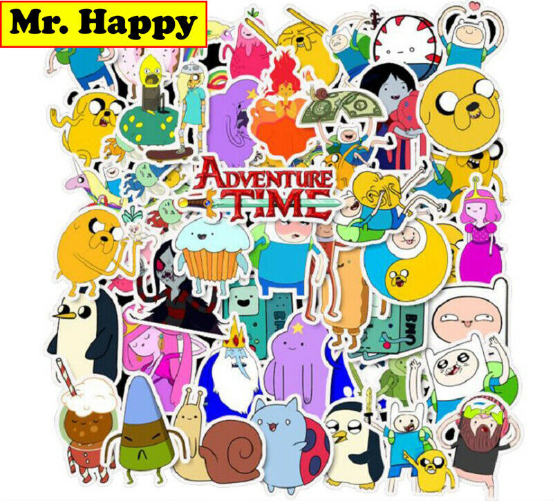 60pcs Adventure Time Stickers Pack For Kids for Laptops skateboard ...