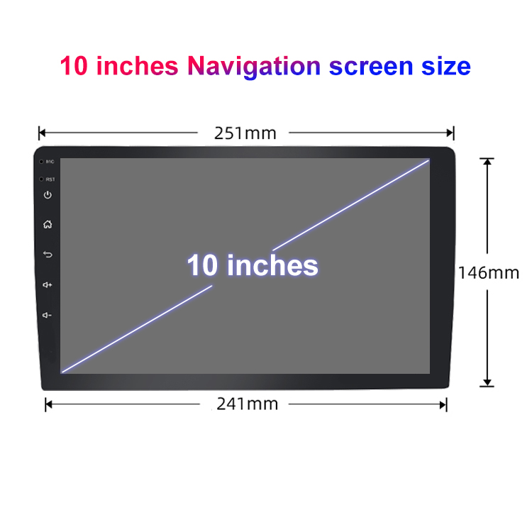 YD Car 10 Inch Android Player Head Unit With 1GB RAM 16GB Internal ...