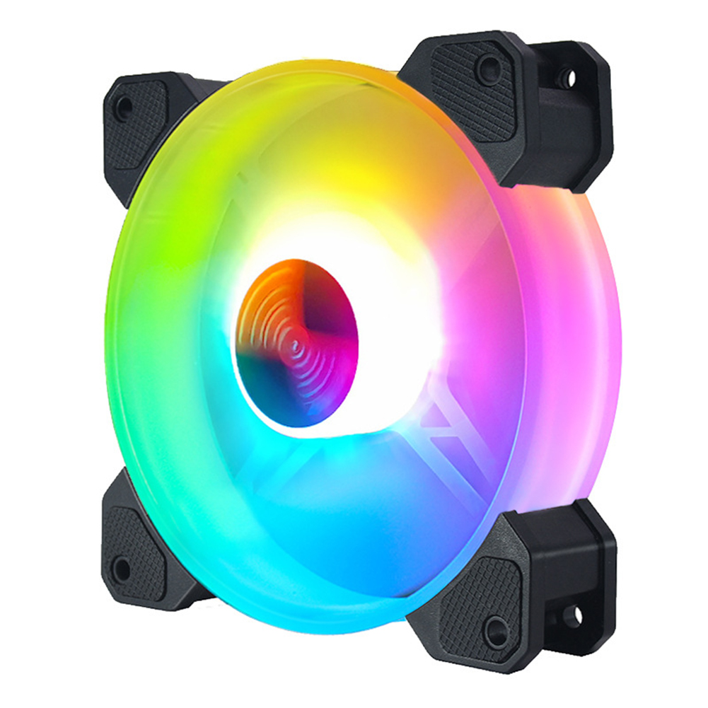 1-6PCS 120mm RGB Desktop Computer Cooling Fan Gorgeous Chassis Radiator ...