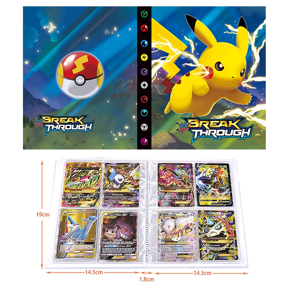 【Serendipity party】Pokemon Cards Album Book Collections Holder Cartoon ...