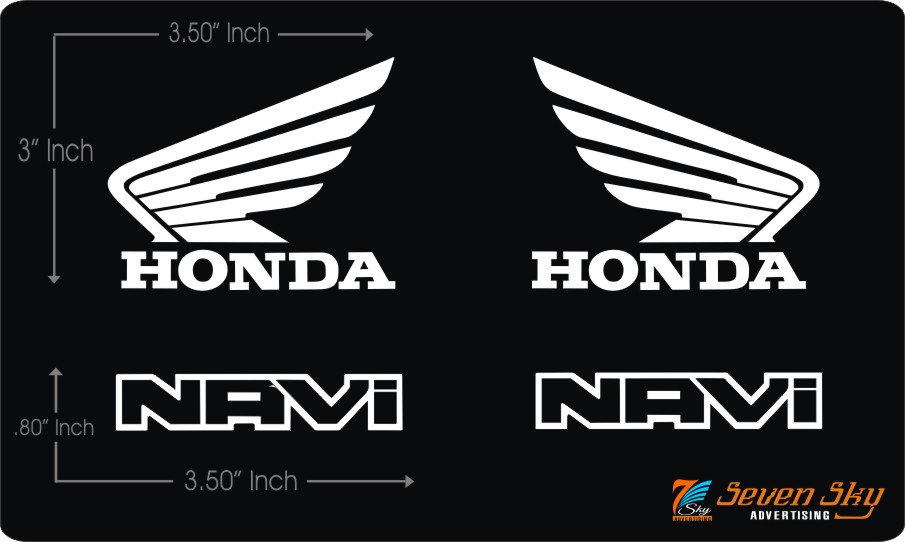 Honda Navi Bike Body Stickers High Quality Plotter Cutting Stickers ...