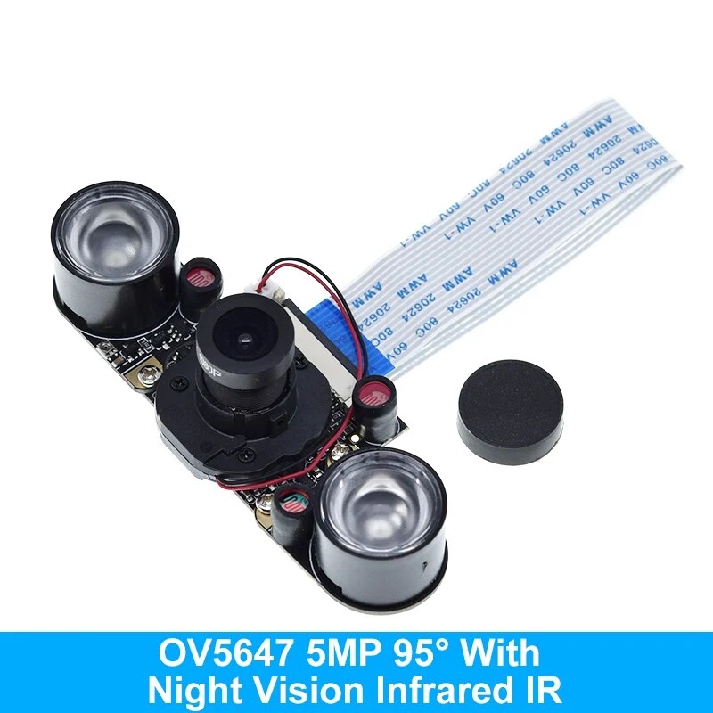 Raspberry Pi 4 Night Vision Fisheye Camera 5MP OV5647 70/95/160 Degree Focal Adjustable Camera ...