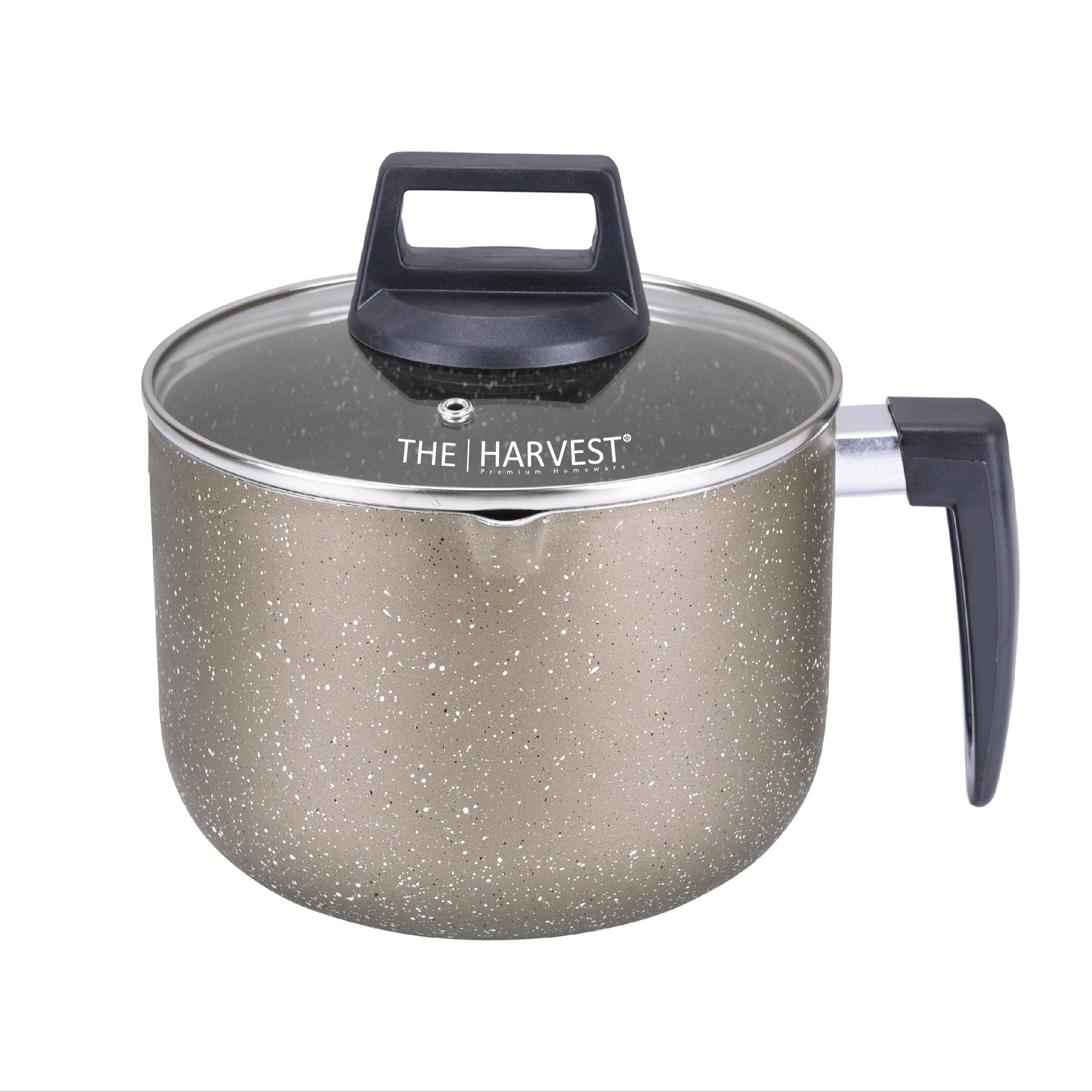 The Harvest 18cm Non Stick Milk Pot with Side Handle Made with High ...