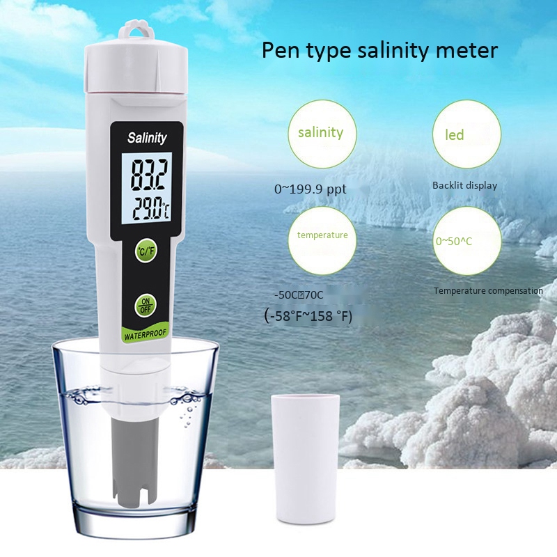 TPH 02154 Salinity Meter, Seawater Hydrometer, Salt Content Detection ...