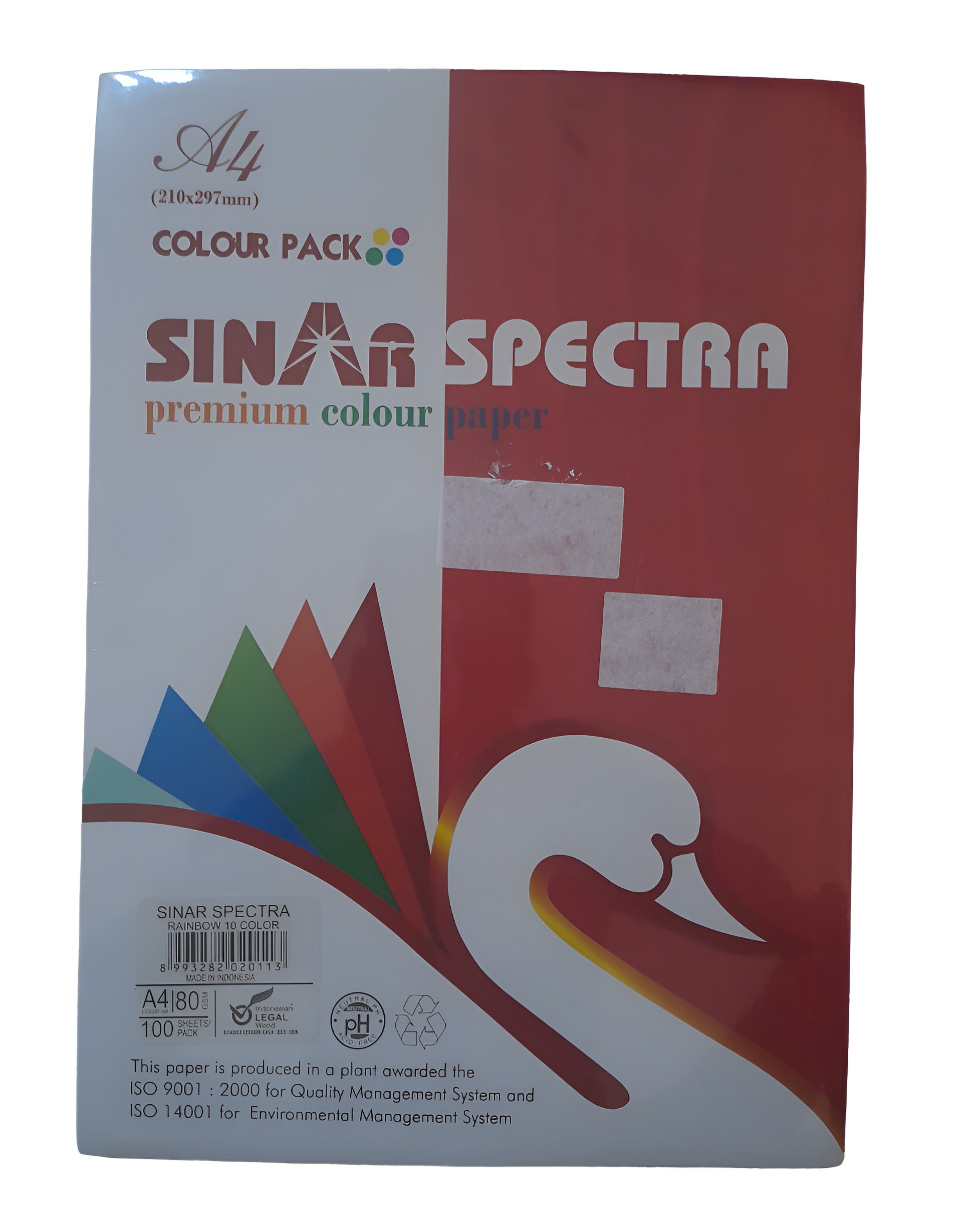 A4 Colour 100 Sheets 80 GSM (10 Colors) Original Sinar Spectra | Daraz.lk