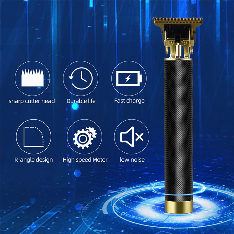 Professional Men Hair Trimmer Barber Wireless Rechargeable Beard ...