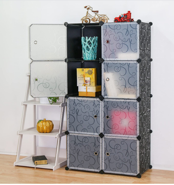 8 Door DIY Plastic Portable Wardrobe Storage Organizer | Daraz.lk