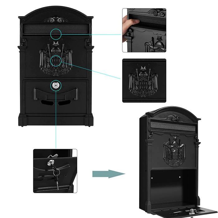 Fiber Letter Box Mail Box Post Box High Quality Lockable | Daraz.lk