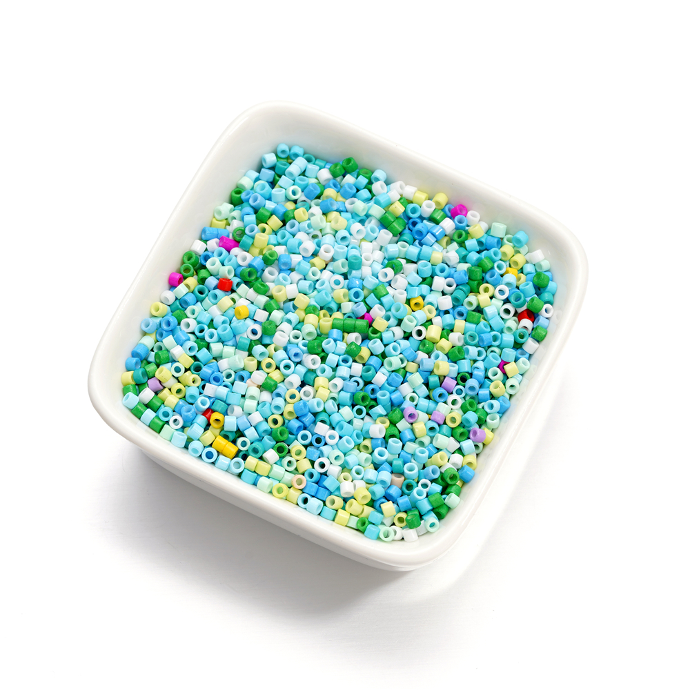 St.kunkka 10g 2mm Color Mixing Glass Beads Cute Little Bucket Beads For ...