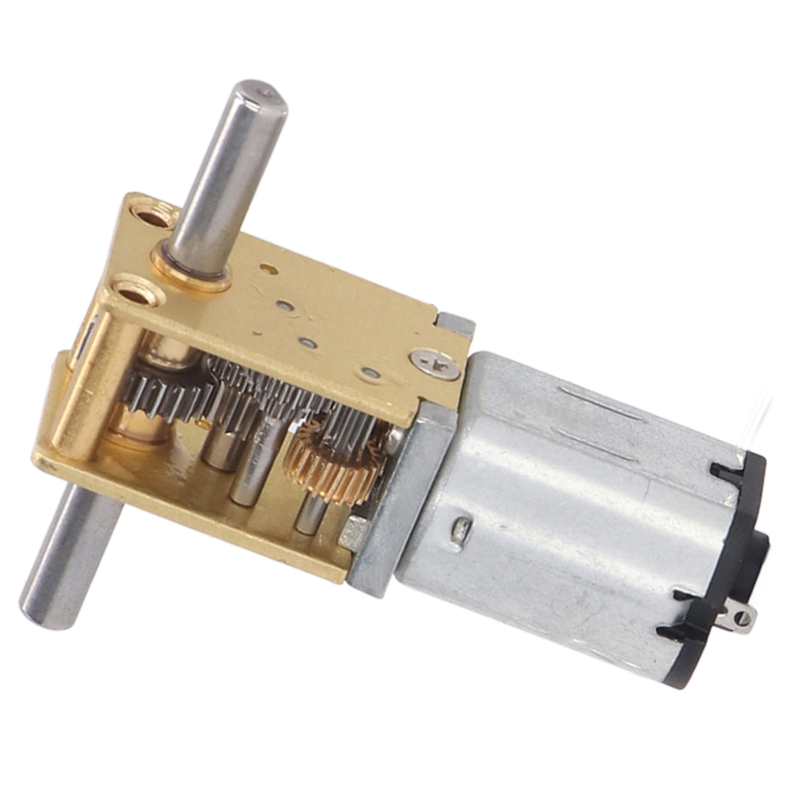 DC6V 8RPM Motor 2 Shaft Worm Gear Reduction Motor High Torsion Low ...