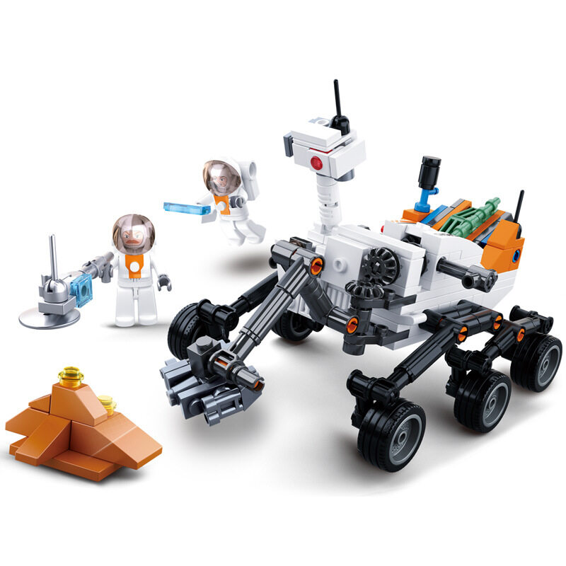 Interstellar aircraft rocket assembled building blocks children's ...