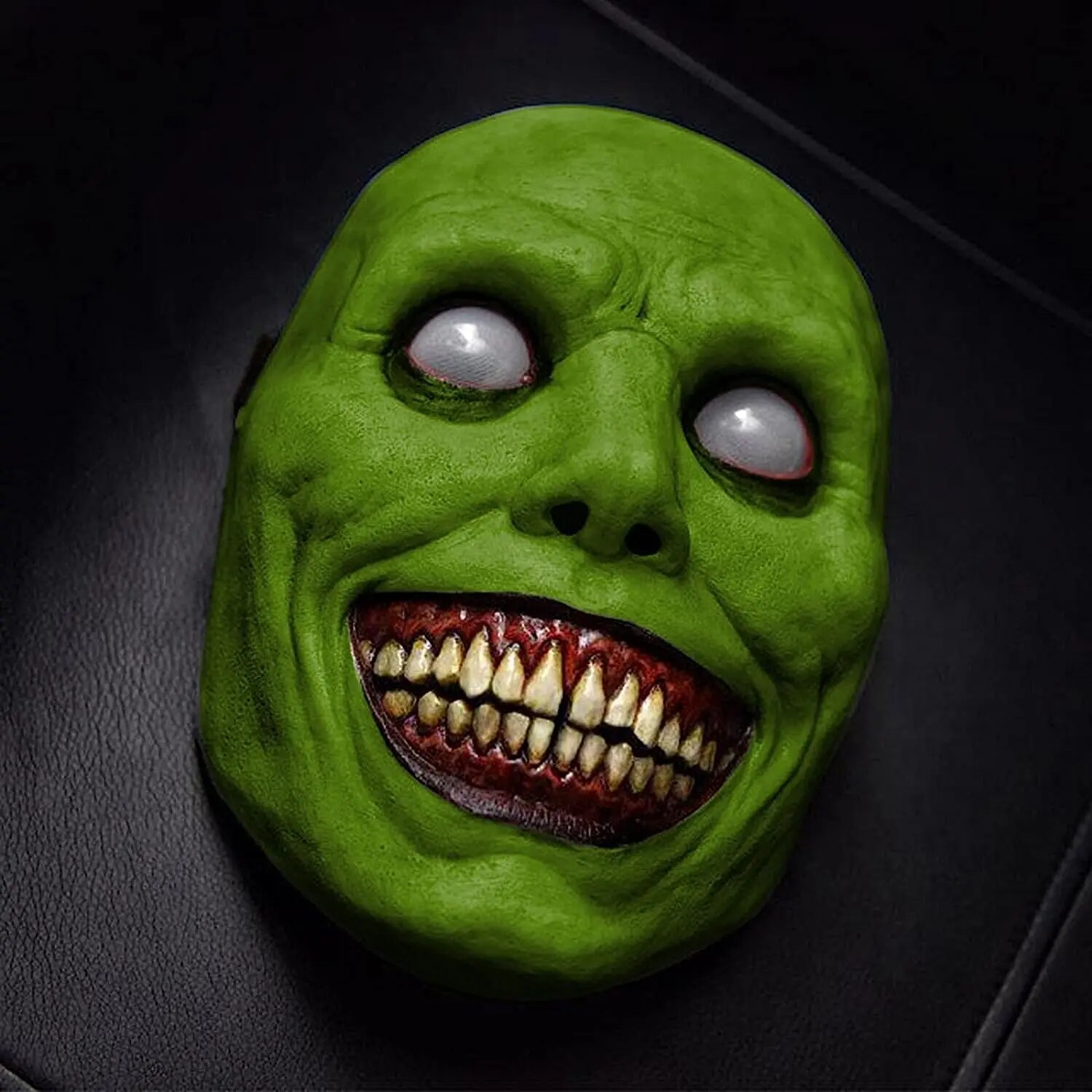 【HUT】 Halloween Creepy Smile Horror Mask Adult Half "Exorcist" Green ...