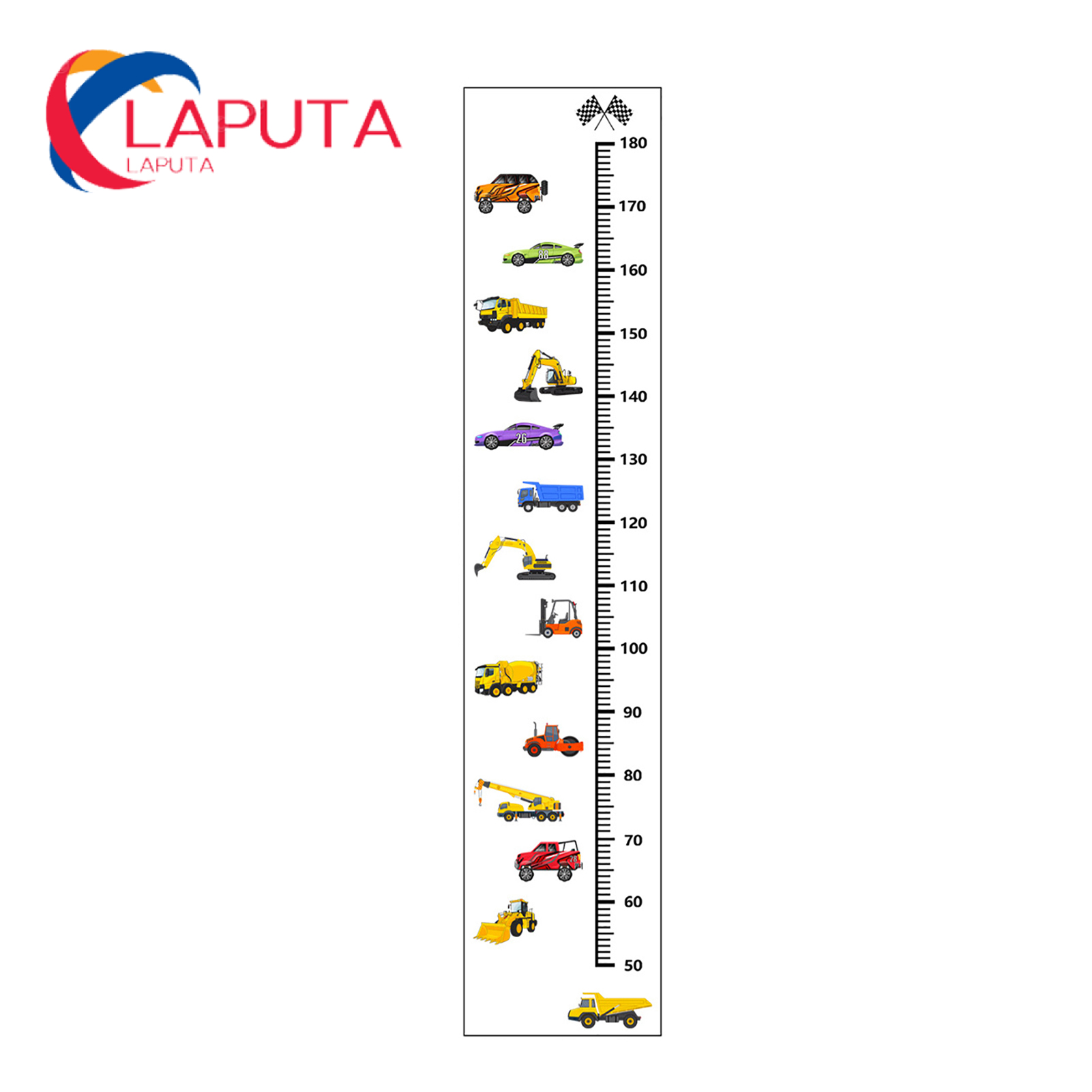 Kids Wall Growth Chart Sticker Self-adhesive Great Stickiness ...