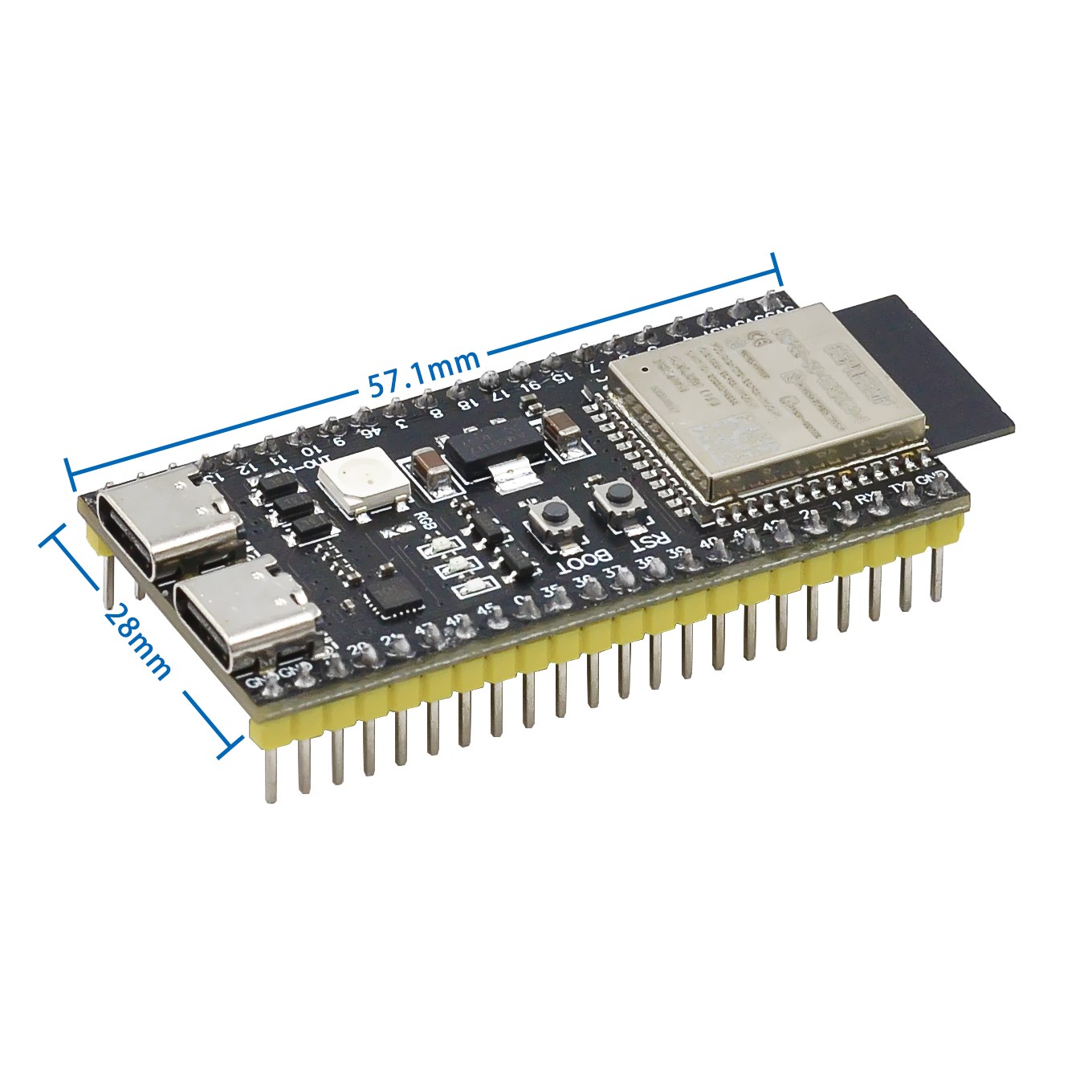 Esp32 / Esp32-C3 / Esp32-S3 Dual Type-C Development Board Core Board Esp32-C3-Devkitm-1 Esp32-C3 ...