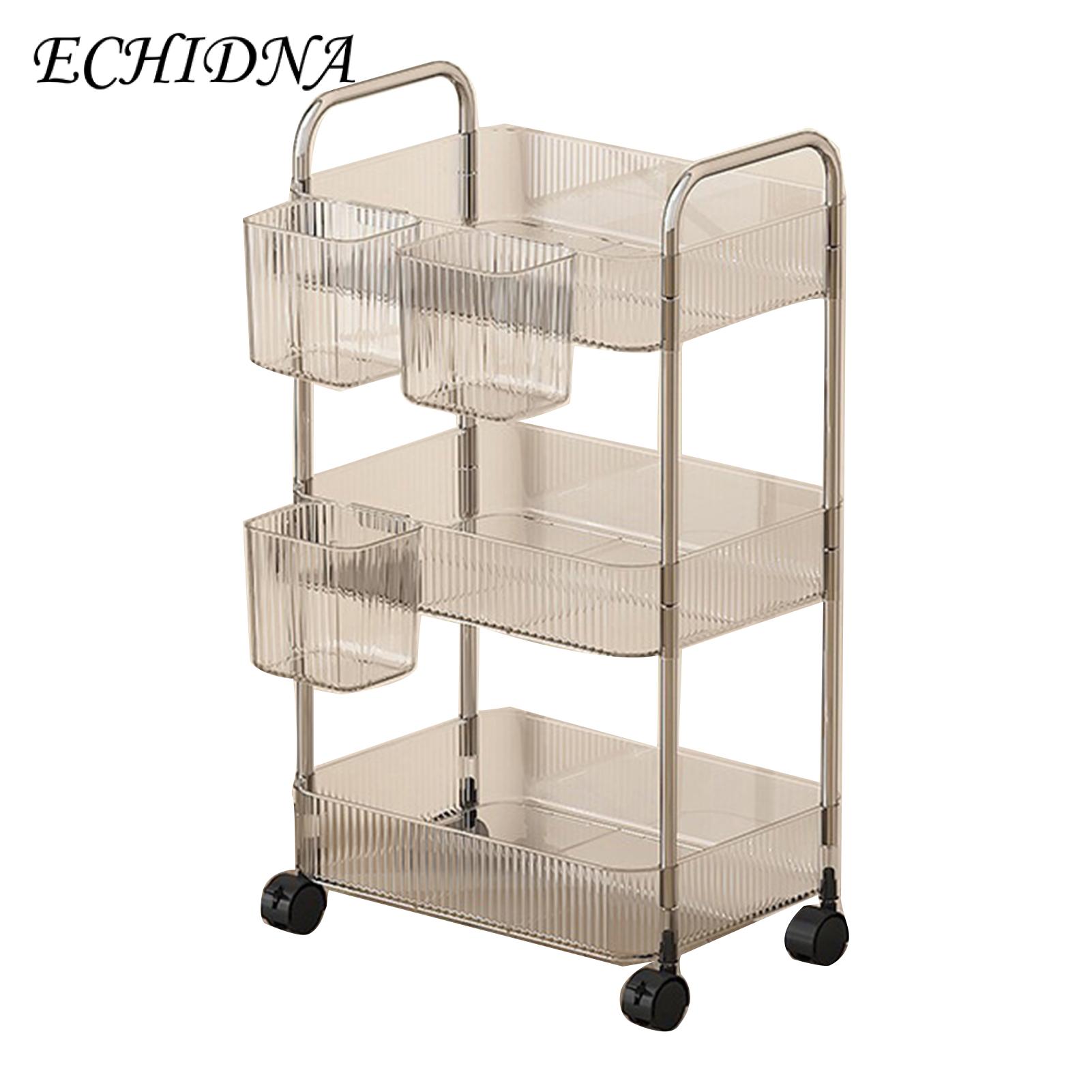 Sundry Rack Cart Portable Multi-tier Storage Rack with Wheels for ...
