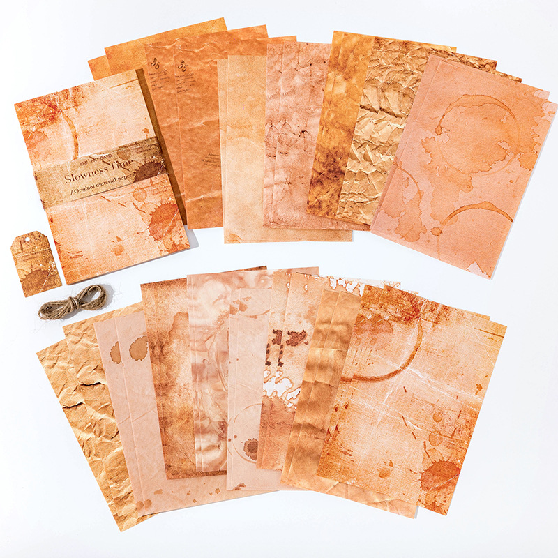 Panda Online 30PCS Collection Of Microlight Series Retro Material Paper ...