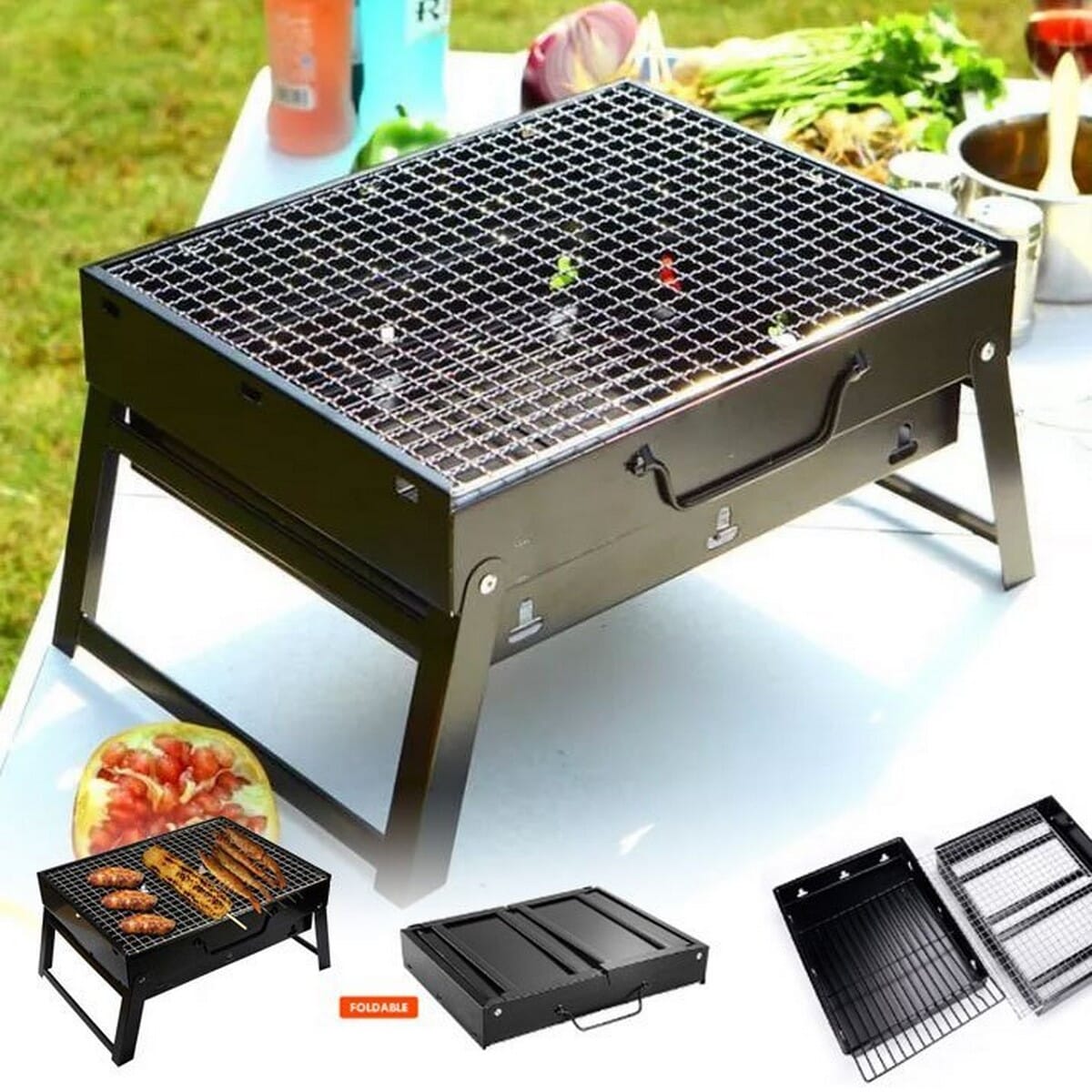 Portable BBQ Grill Fordable BBQ Machine | Daraz.lk
