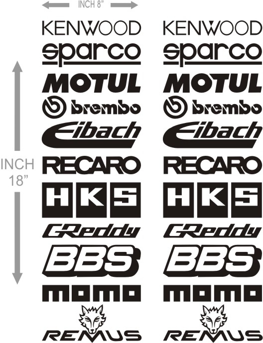 Car Side Door Body Letter Decal Stickers Hybrid Car Racing Car Sports ...