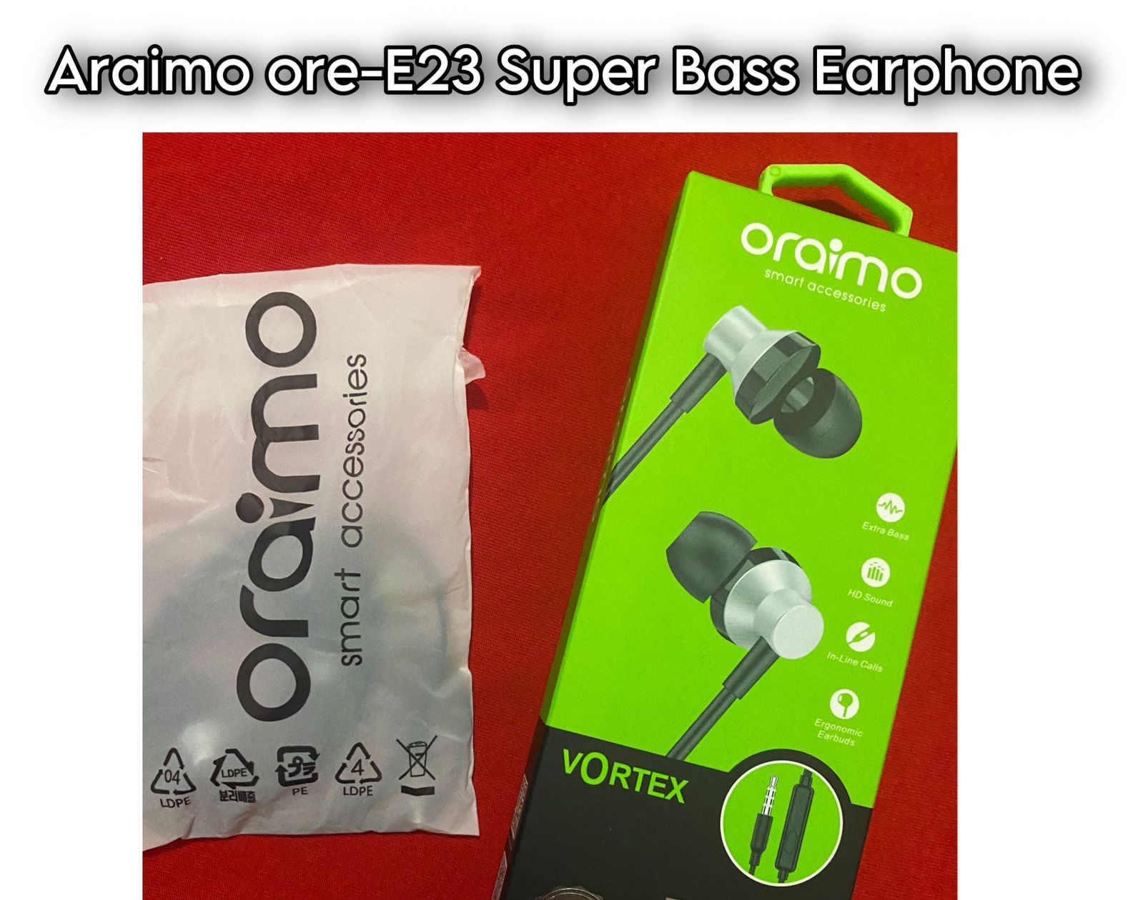 Araimo Ore-E23 Super Bass Earphone | Daraz.lk