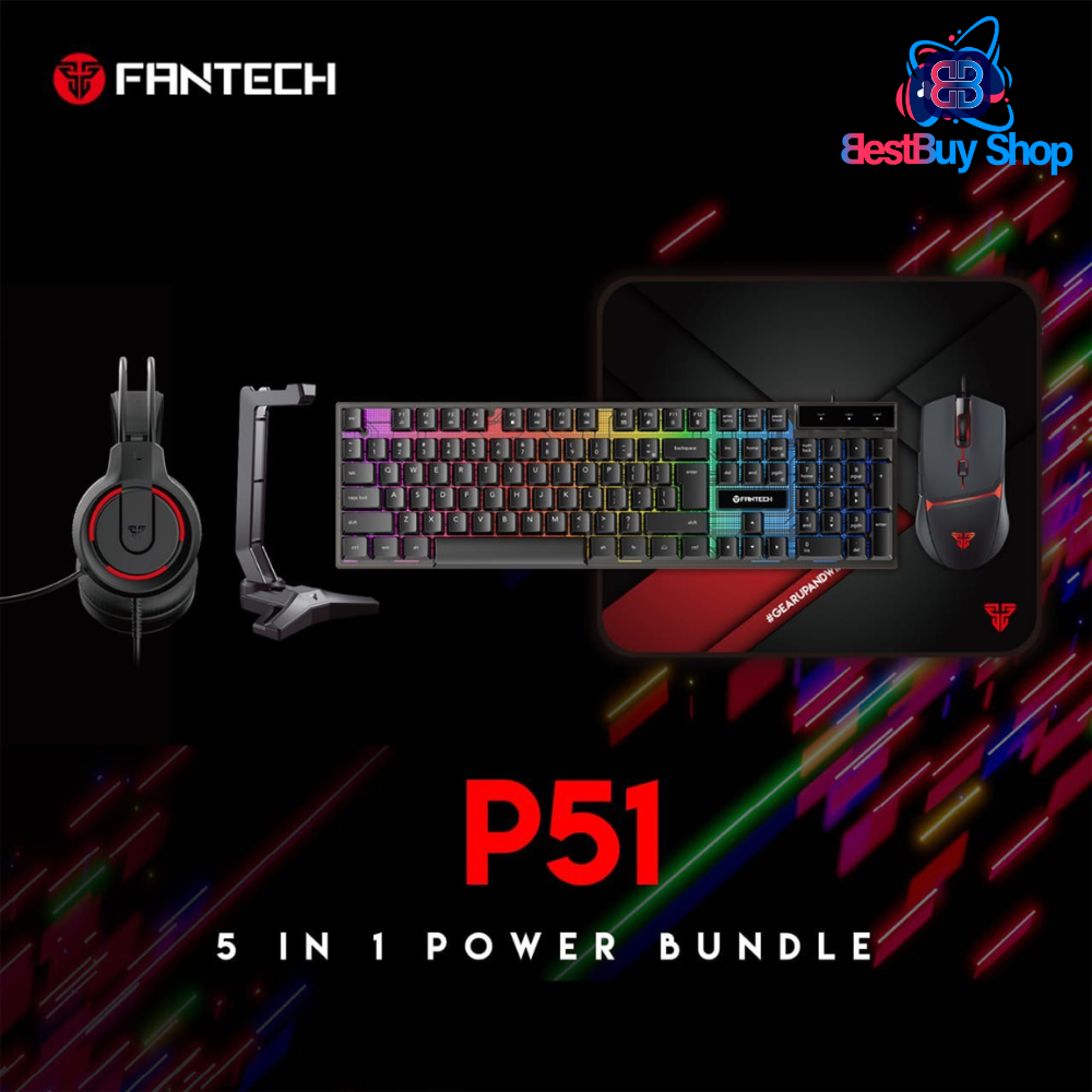 [ BIG OFFER ] New Version Fantech New P51 POWER GAMING COMBO FIVE IN ...