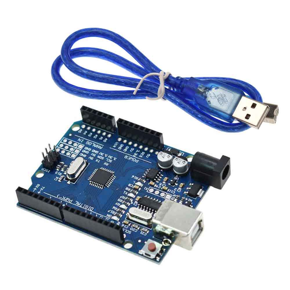 One set UNO R3 CH340G+MEGA328P Chip 16Mhz For Arduino UNO R3 Development board + USB CABLE ...