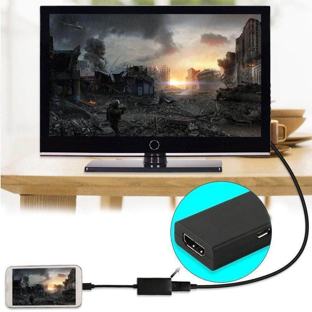 HDMI Cable Phone to TV For Android/iPad Micro USB/Type Adapter Ports C ...