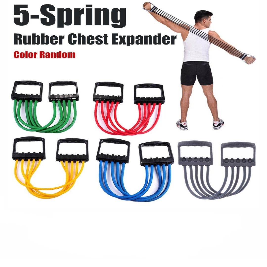 5-Spring Rubber Chest Expander / Rubber Chest Expander 5 Spring | Daraz.lk