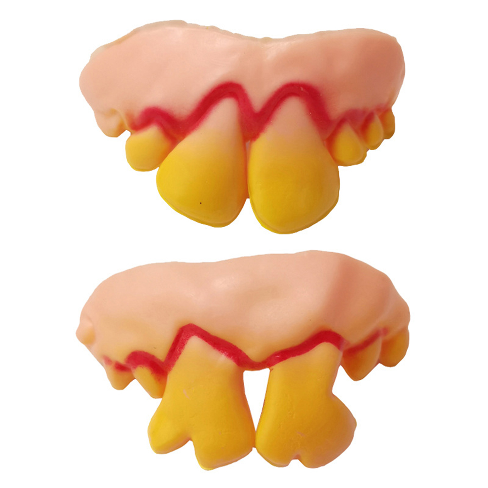 10Pcs Funny Vampire Zombie Denture Teeth Halloween Cosplay Costume ...